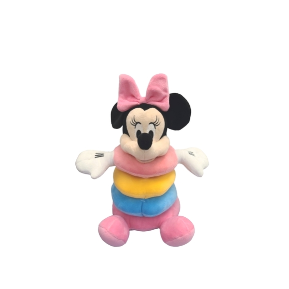 Disney | Toys | Disney Baby Minnie Mouse Soft Plush Stacking Rings ...